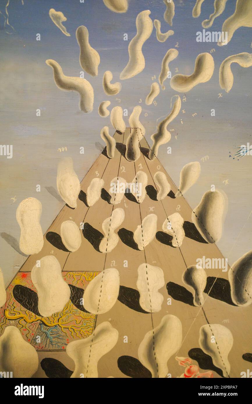 Figueres, Spain - 3 Aug, 2024: Painting by Salvador Dali on display in ...