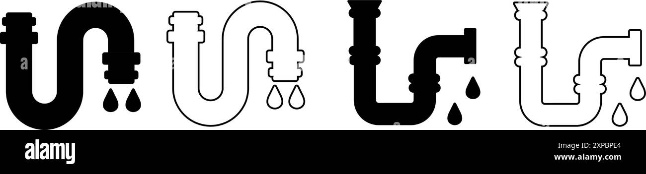 Simple vector icon on a theme sewage pipe Stock Vector Image & Art - Alamy