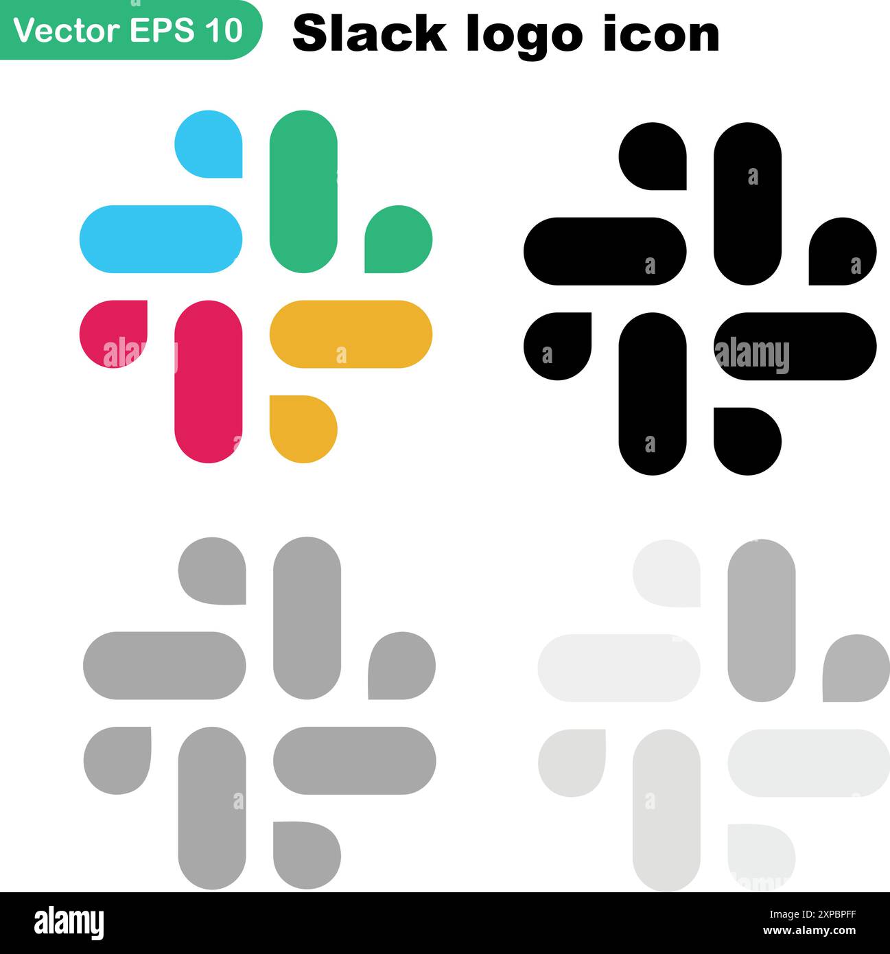 High resolution slack logo icon. vector EPS 10. Transparent available ...