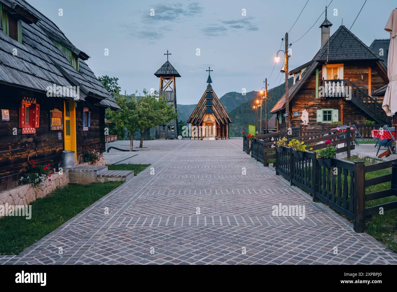 10 June 2024, Mokra Gora, Serbia: Traditional ethno village of ...