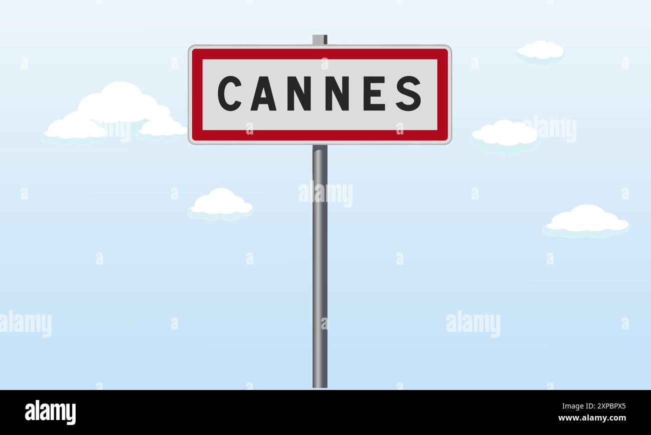 Cannes resort city Stock Vector Images - Alamy