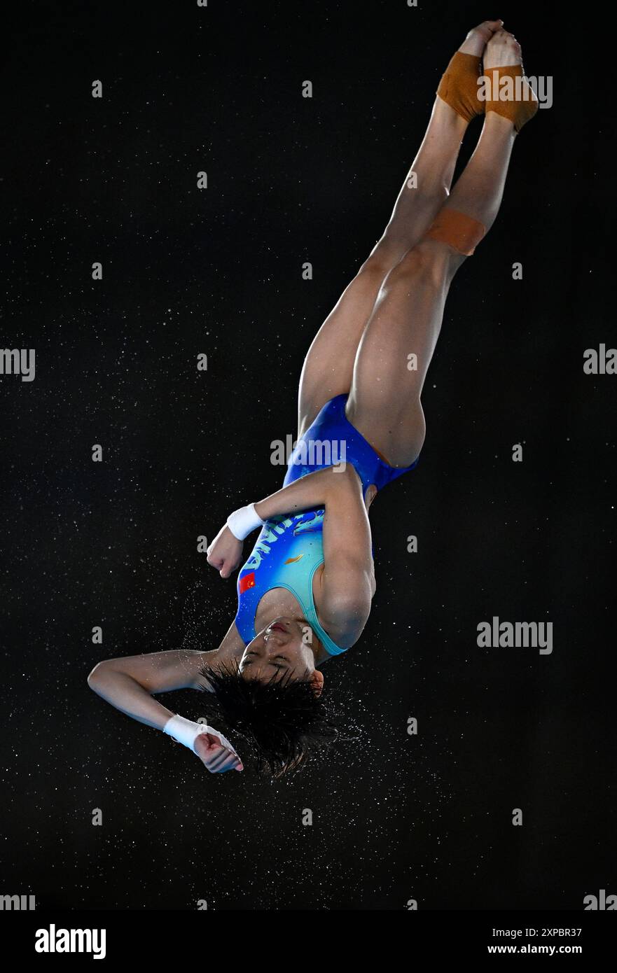 Saint Denis. 5th Aug, 2024. Quan Hongchan of China competes during the ...