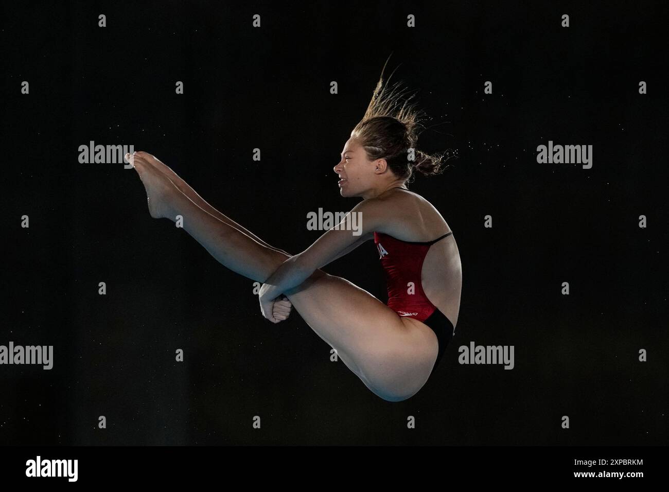 Canada's Kate Miller competes in the women's 10m platform diving ...