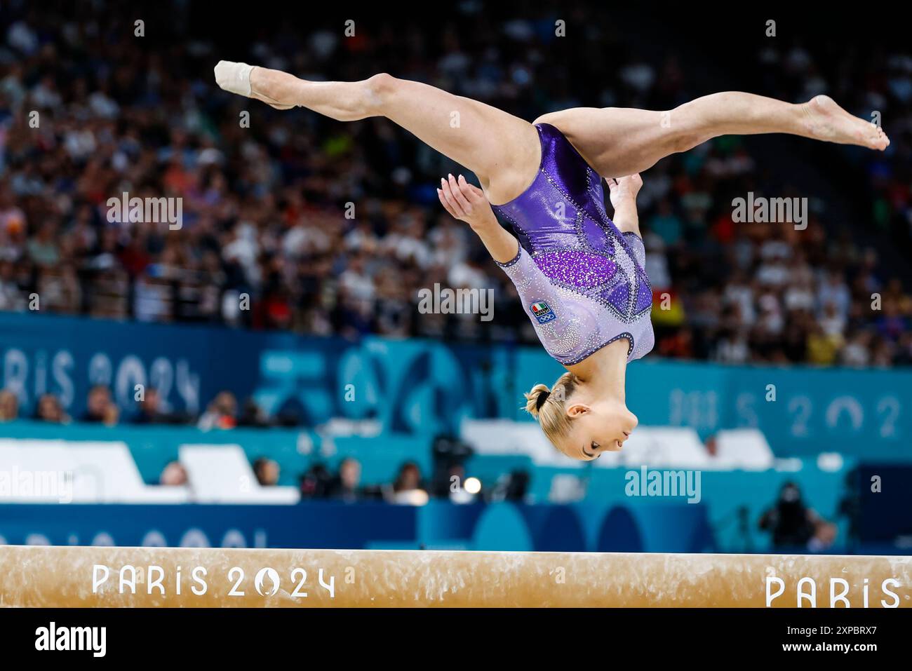 Alice D'Amato of Italy competes during Women's Balance Beam Final of ...