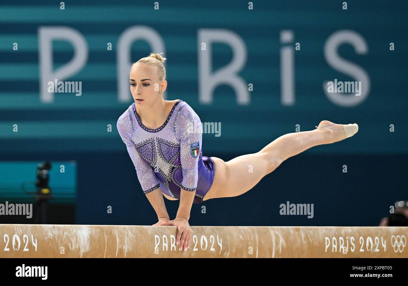Paris, France. 05th Aug, 2024. Olympia, Paris 2024, gymnastics, balance ...
