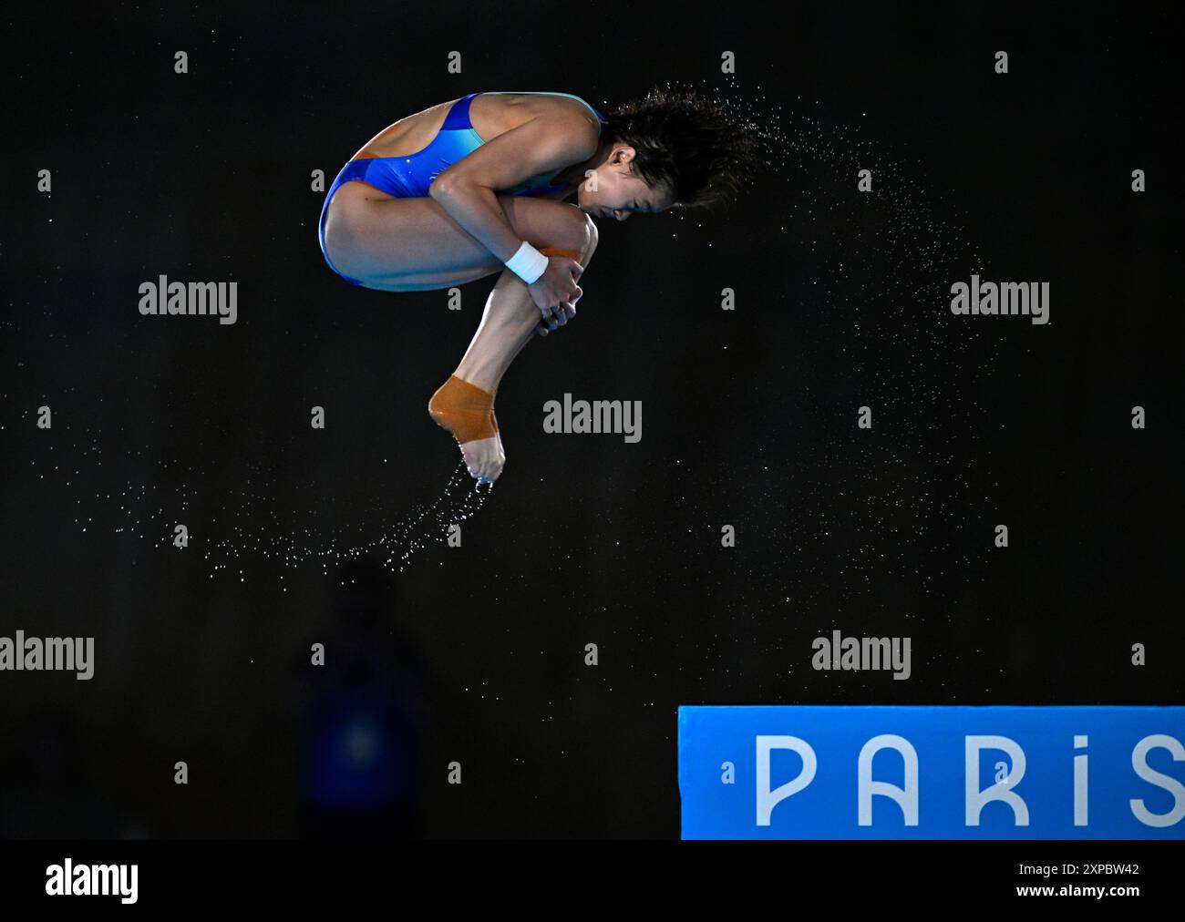 Saint Denis. 5th Aug, 2024. Quan Hongchan of China competes during the ...