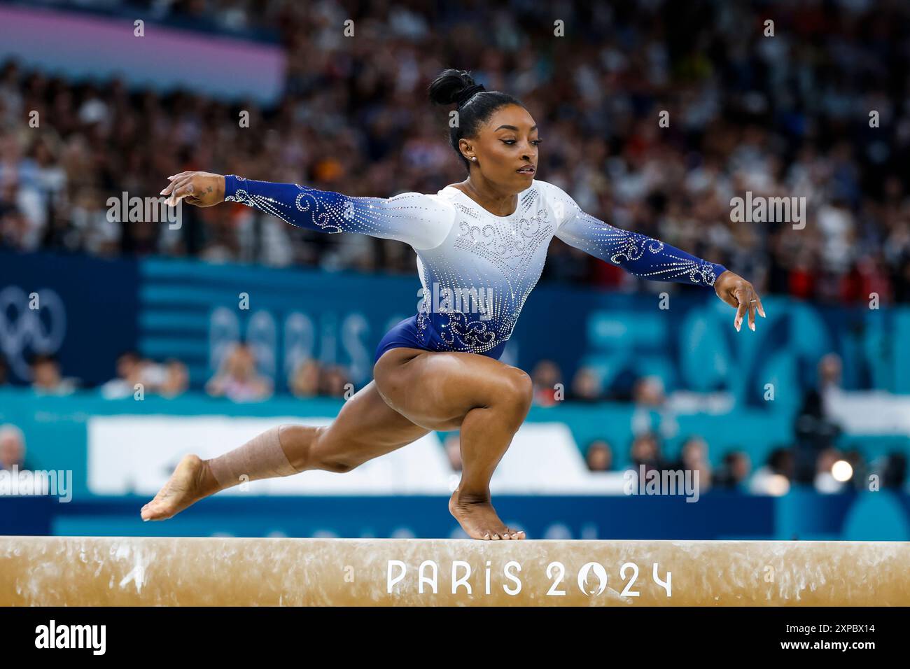 Simone Biles of United States competes during Women's Balance Beam ...