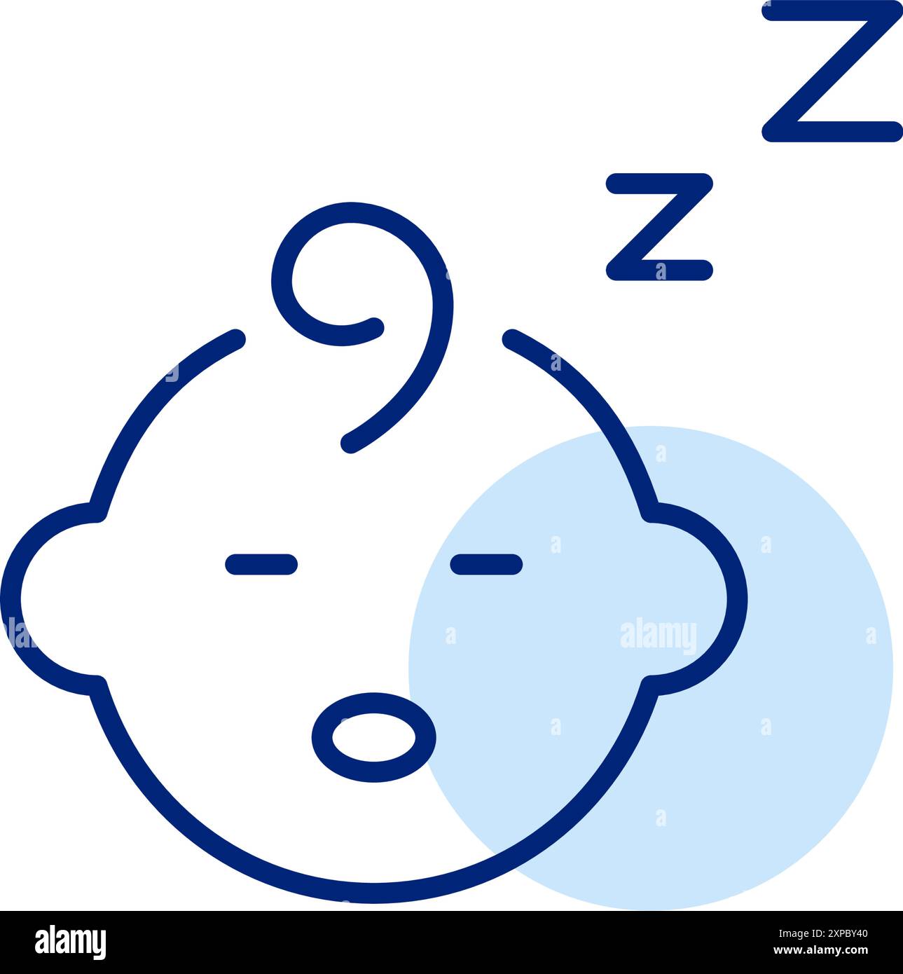 Baby sleeping silhouette Cut Out Stock Images & Pictures - Alamy