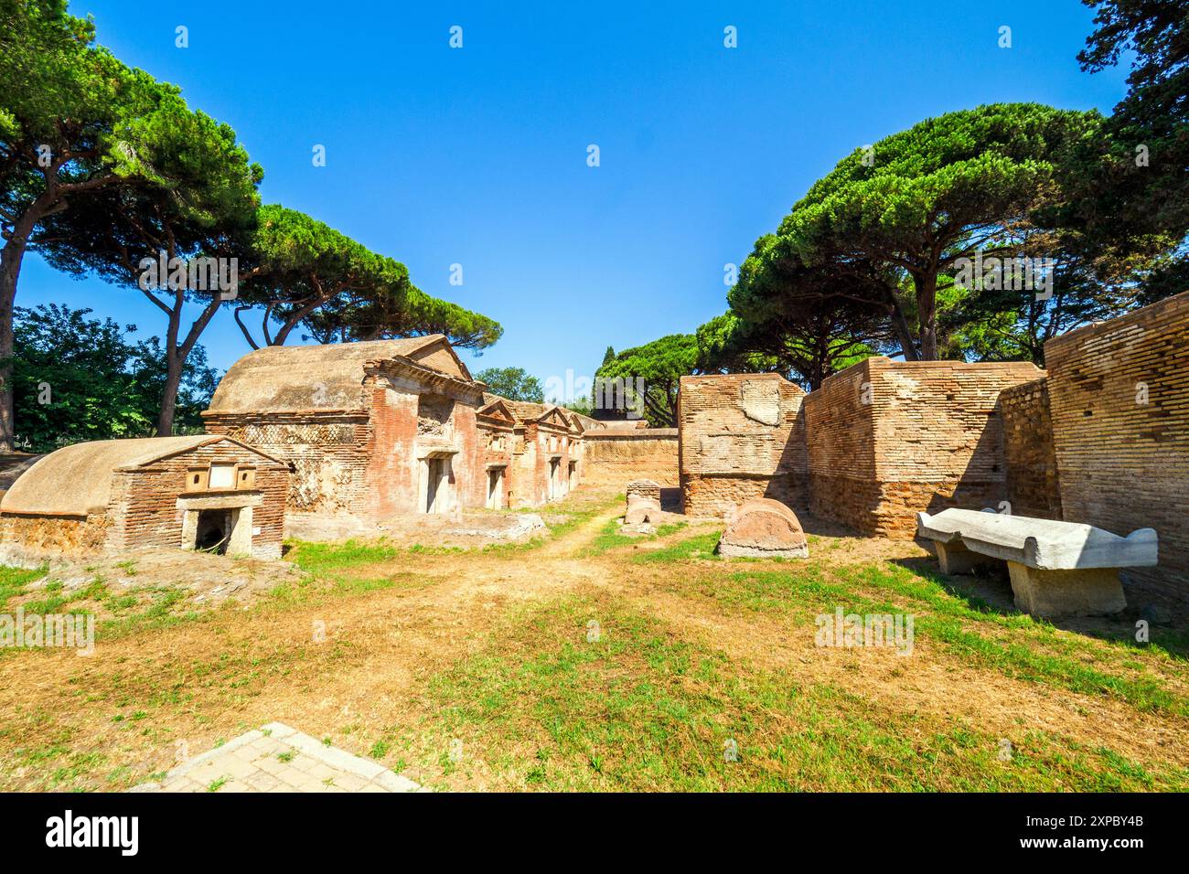 Necropolis of porto isola sacra hi-res stock photography and images - Alamy