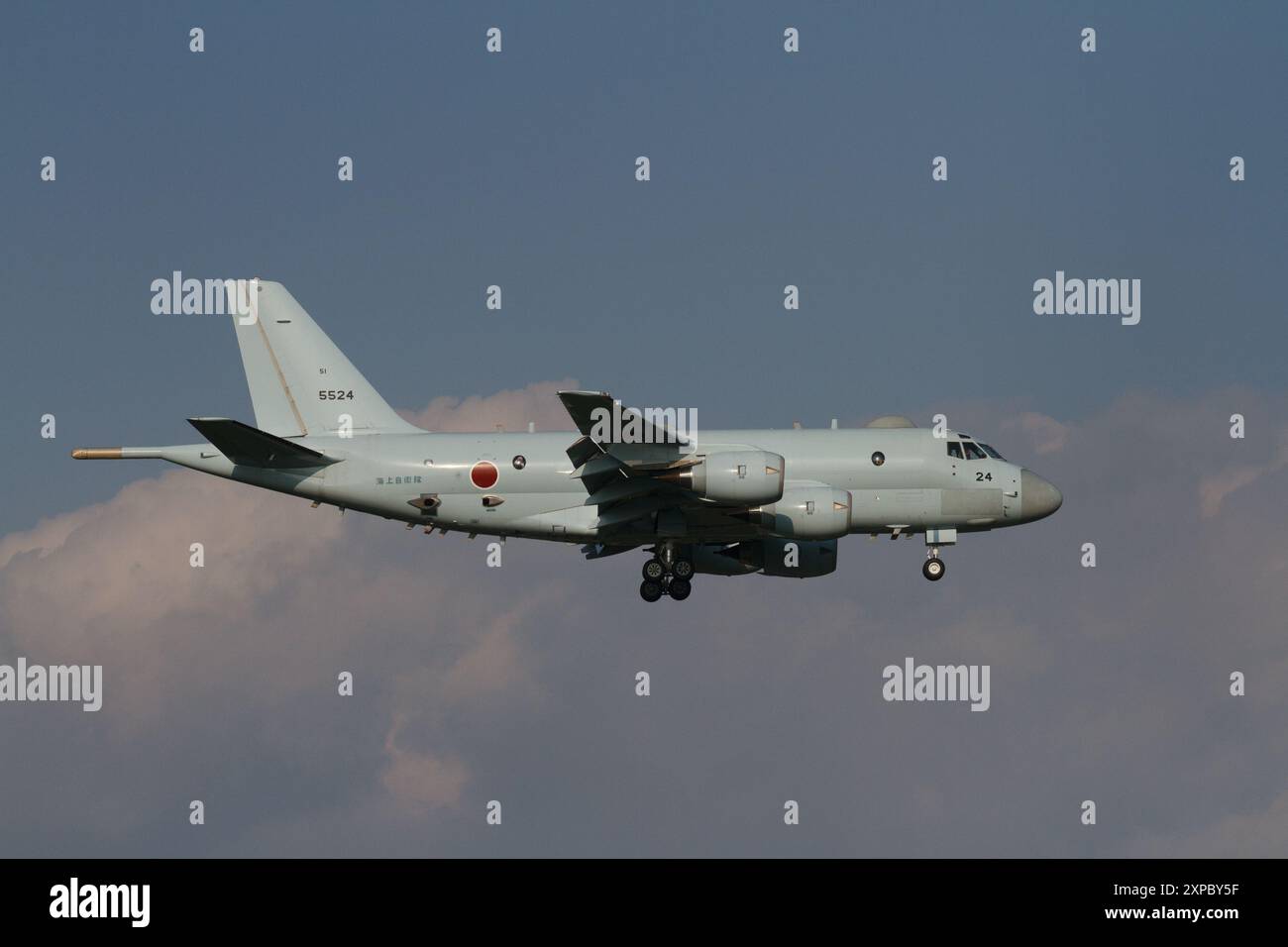 Kanagawa, Japan. 2nd Aug, 2024. A Kawasaki P1 Maritime patrol aircraft ...