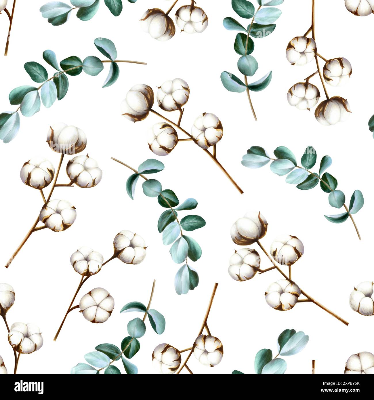 Winter seamless pattern branches Cut Out Stock Images & Pictures - Alamy