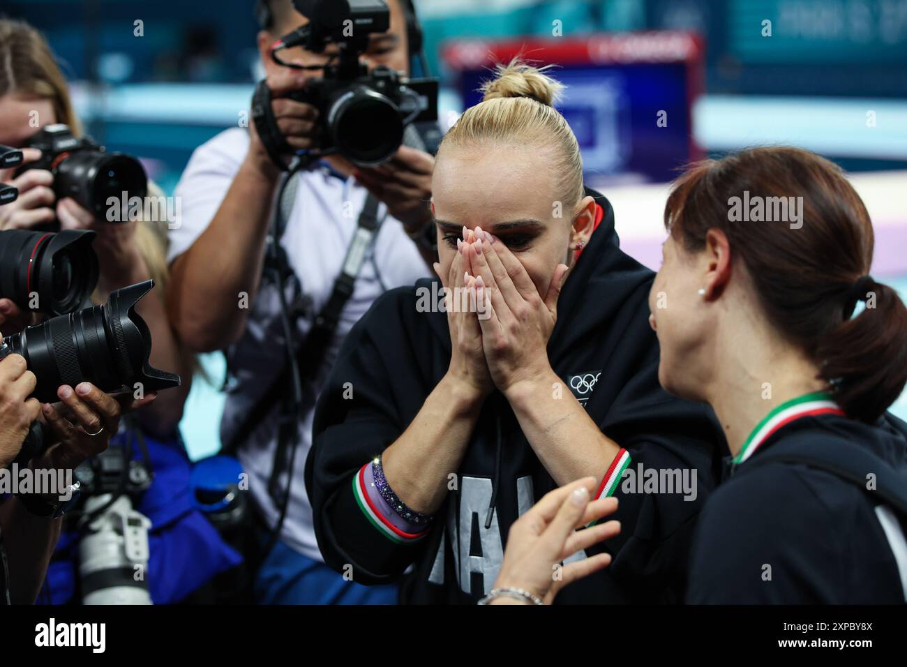 PARIS, FRANCE. 5th Aug, 2024. Alice D’Amato of Team Italy reacts after ...
