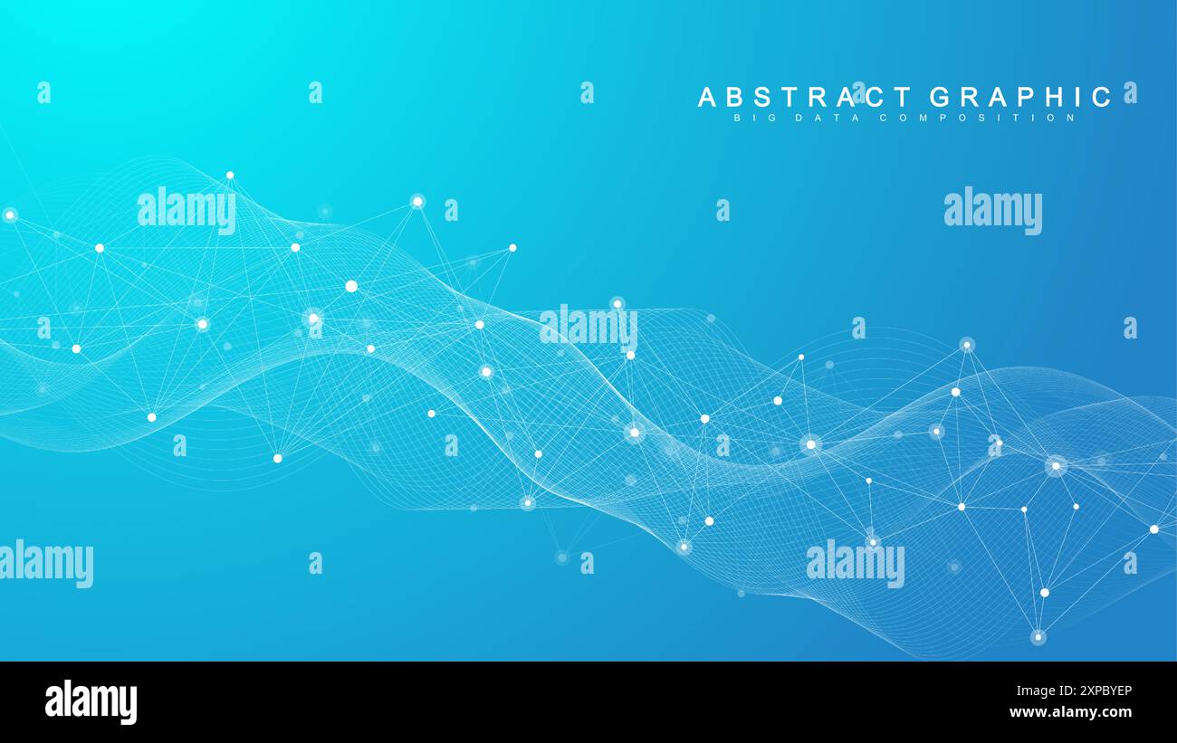 Global network connection banner design template. Header social network ...