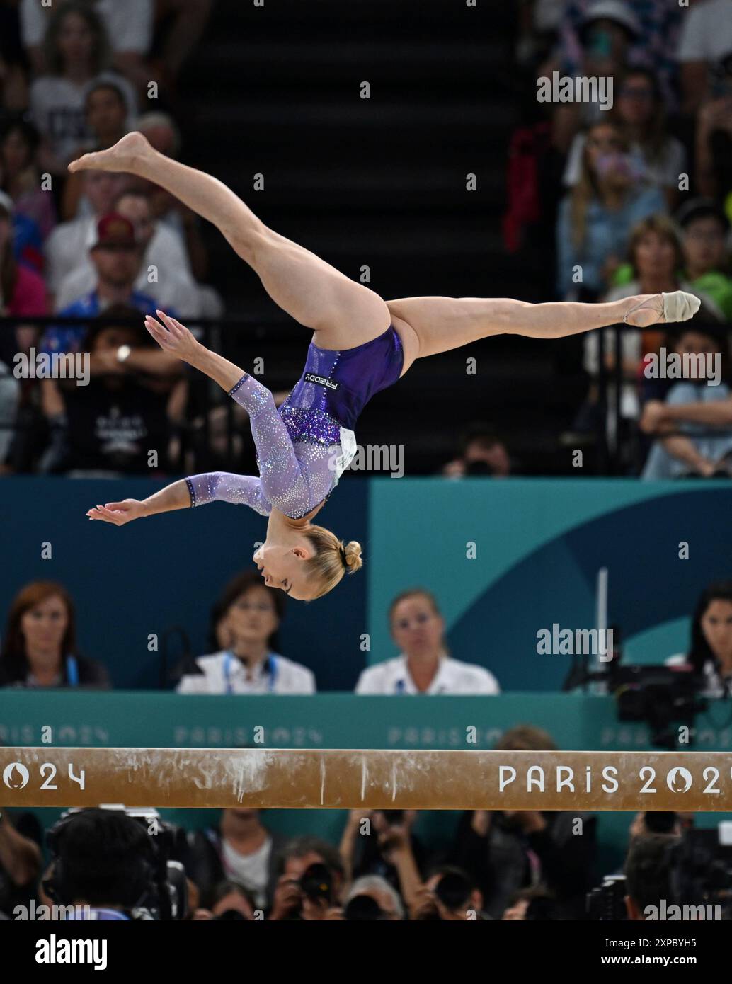 D'AMATO Alice of Italy performs in the Women's Balance Beam at Bercy ...