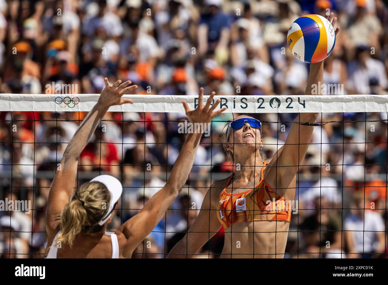 PARIS - Tania Moreno (ESP), Katja Stam (lr) during the eighth final of ...
