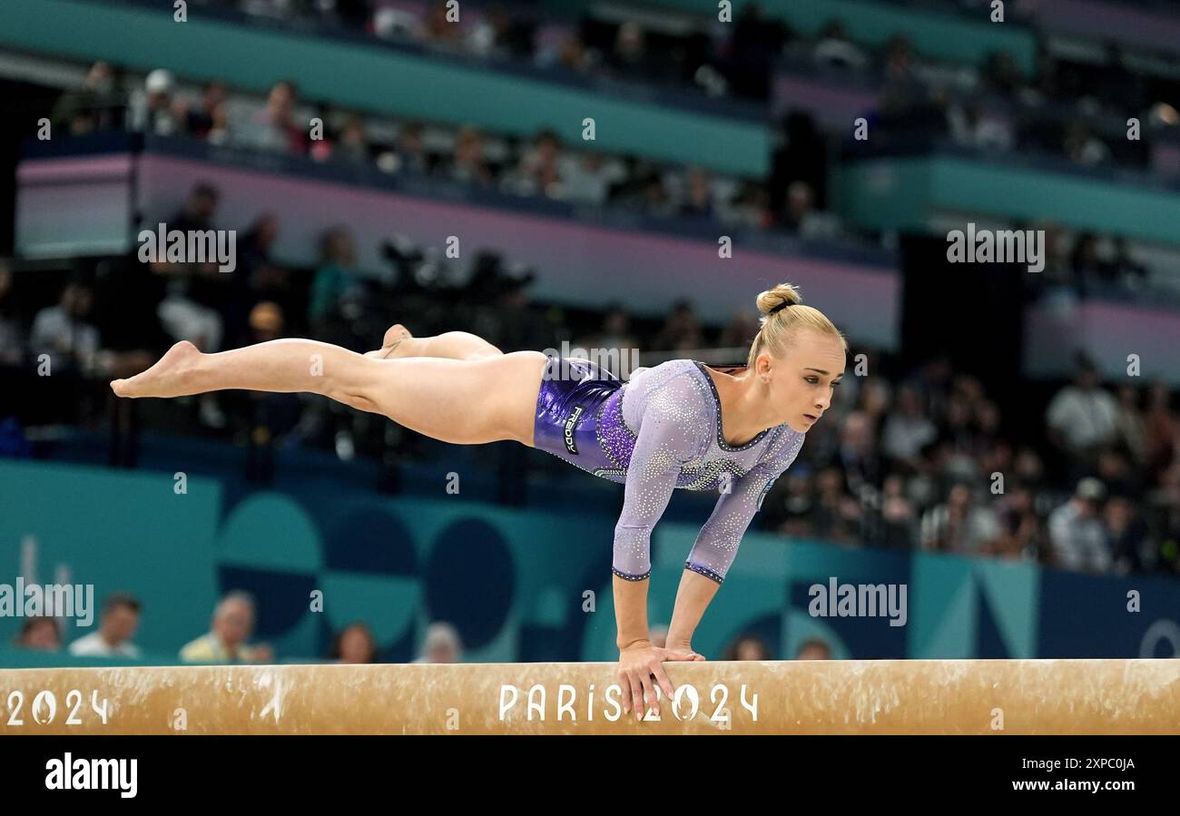Paris, France. 05th Aug, 2024. Olympia, Paris 2024, gymnastics, balance ...