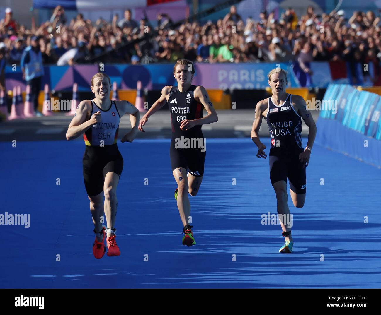 Paris, France. 05th Aug, 2024. Germany's Laura Lindemann wins the Gold ...