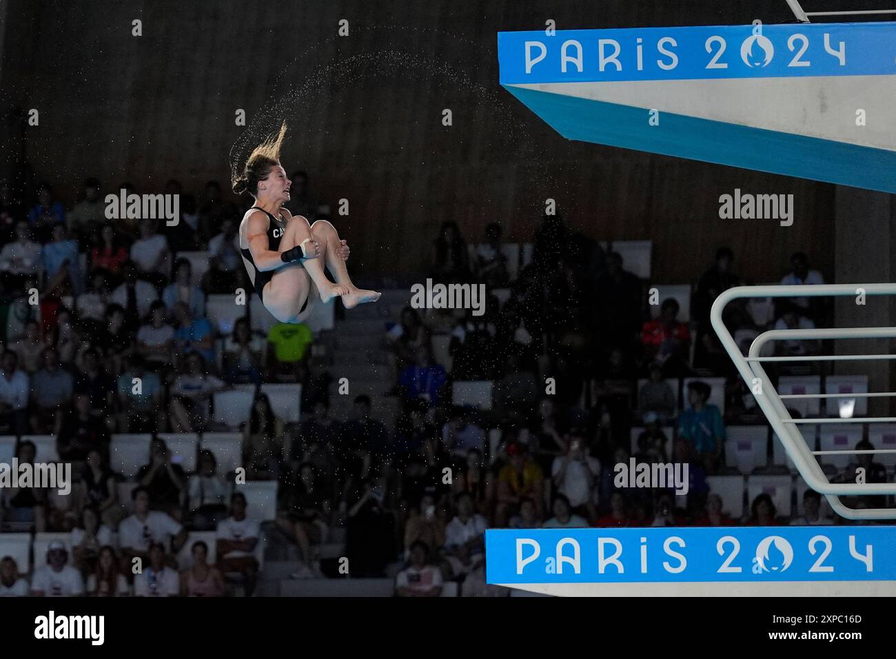 Canada's Caeli McKay competes in the women's 10m platform diving ...