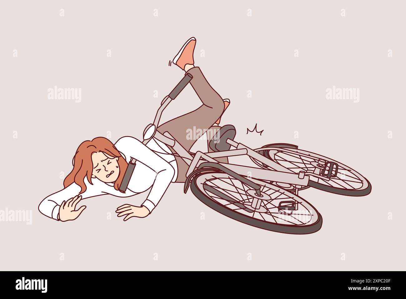 Female head sport head injury Stock Vector Images - Alamy