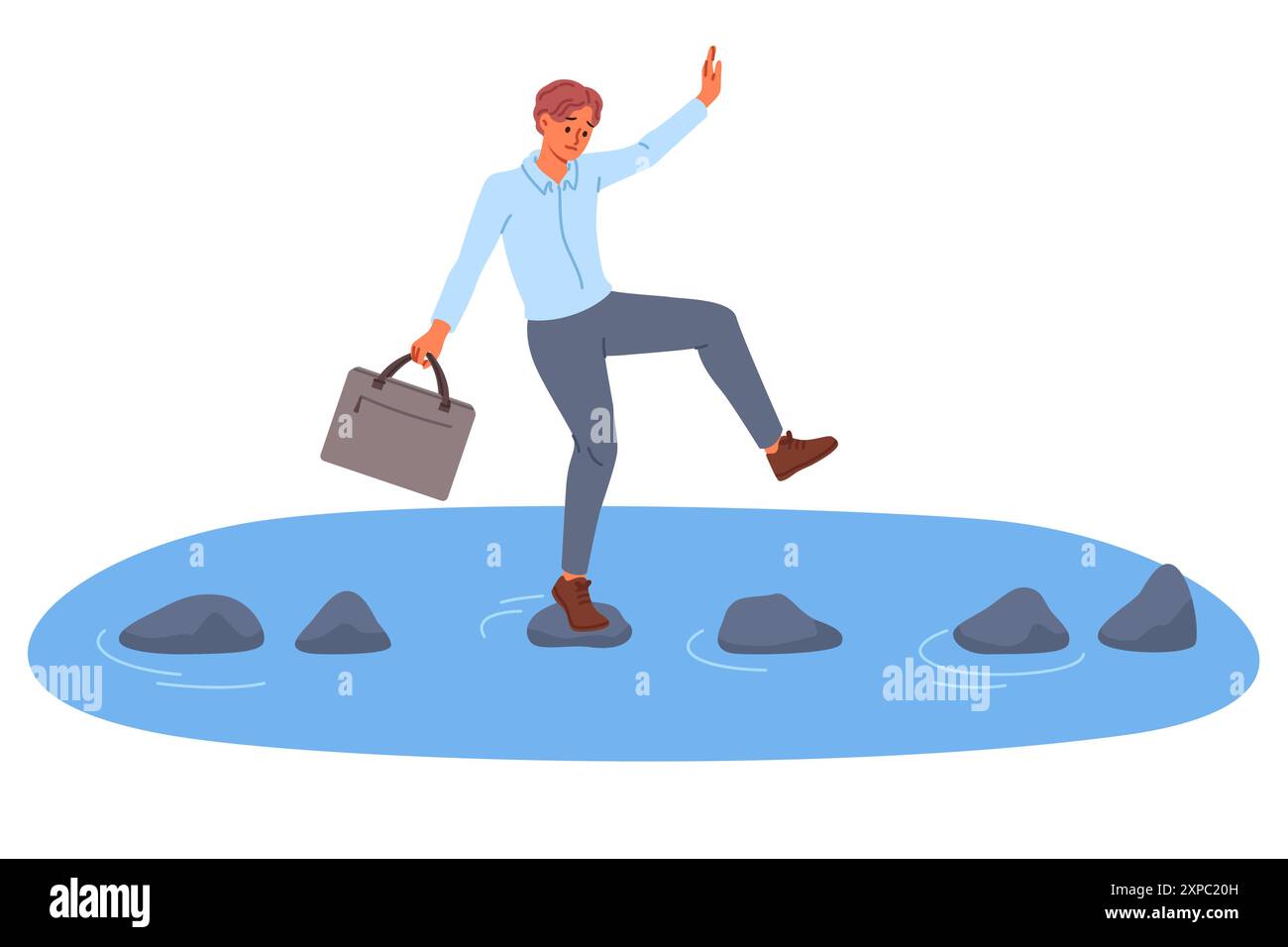 Crossing stones Cut Out Stock Images & Pictures - Alamy