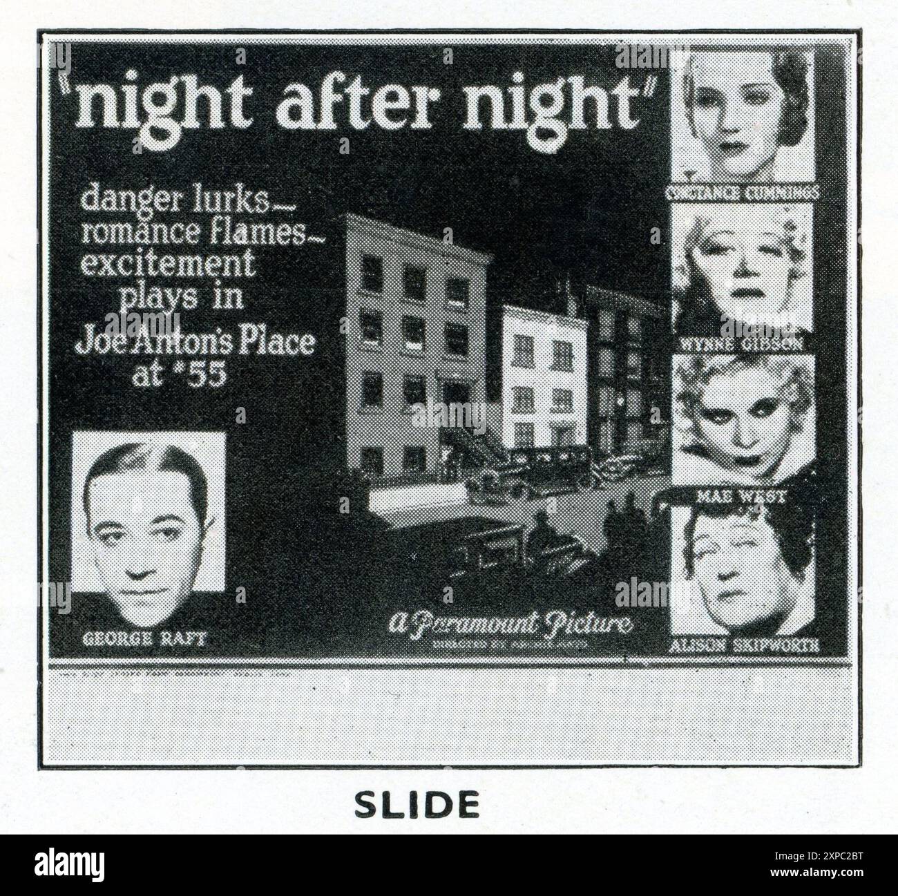 GEORGE RAFT CONSTANCE CUMMINGS WYNNE GIBSON MAE WEST and ALISON ...