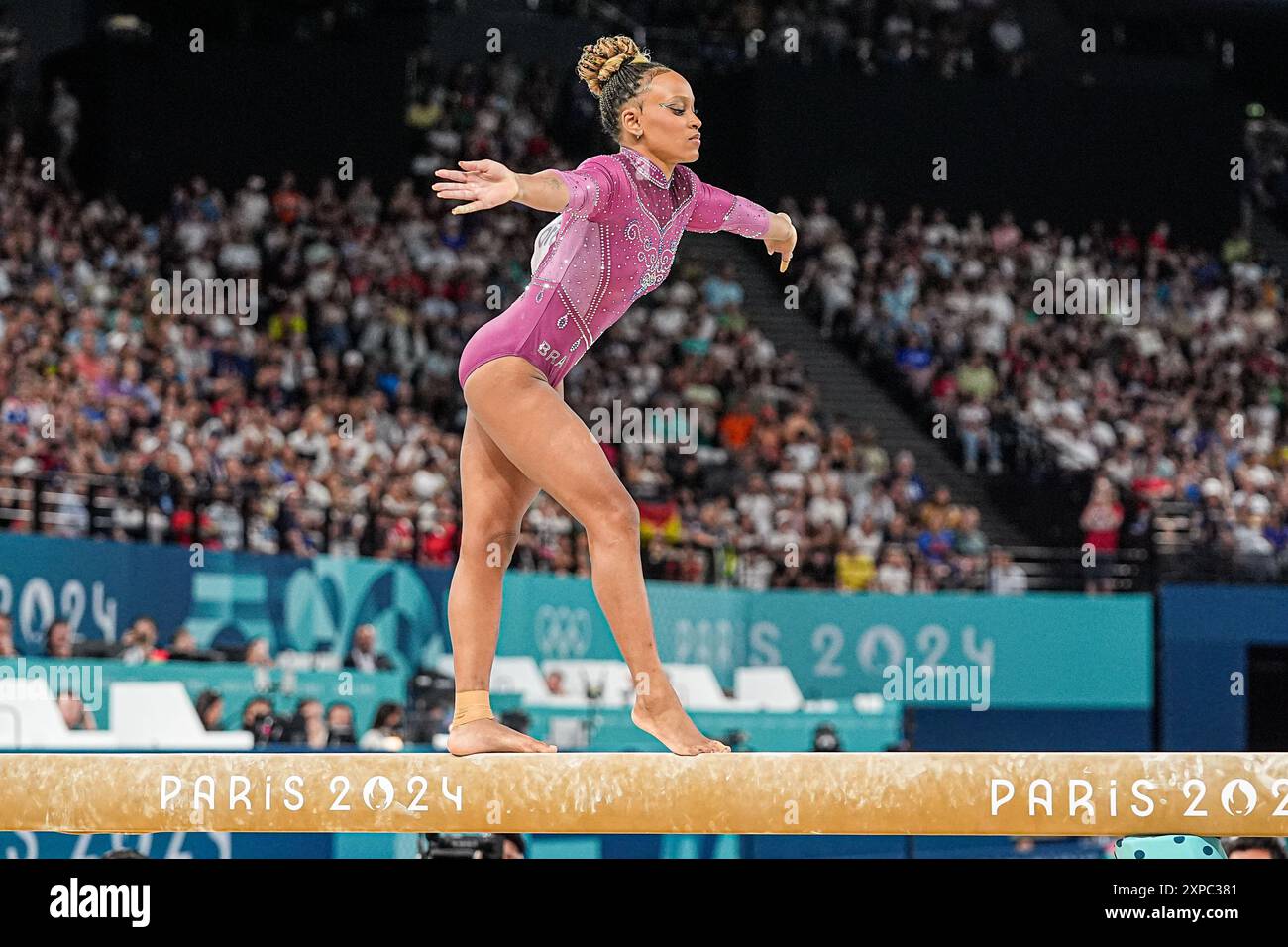 Rebeca Andrade of Brazil, Artistic Gymnastics, Women's Balance Beam ...