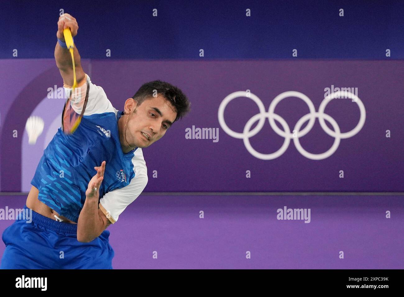India's Lakshya Sen plays against Malaysia's Lee Zii Jia during their ...
