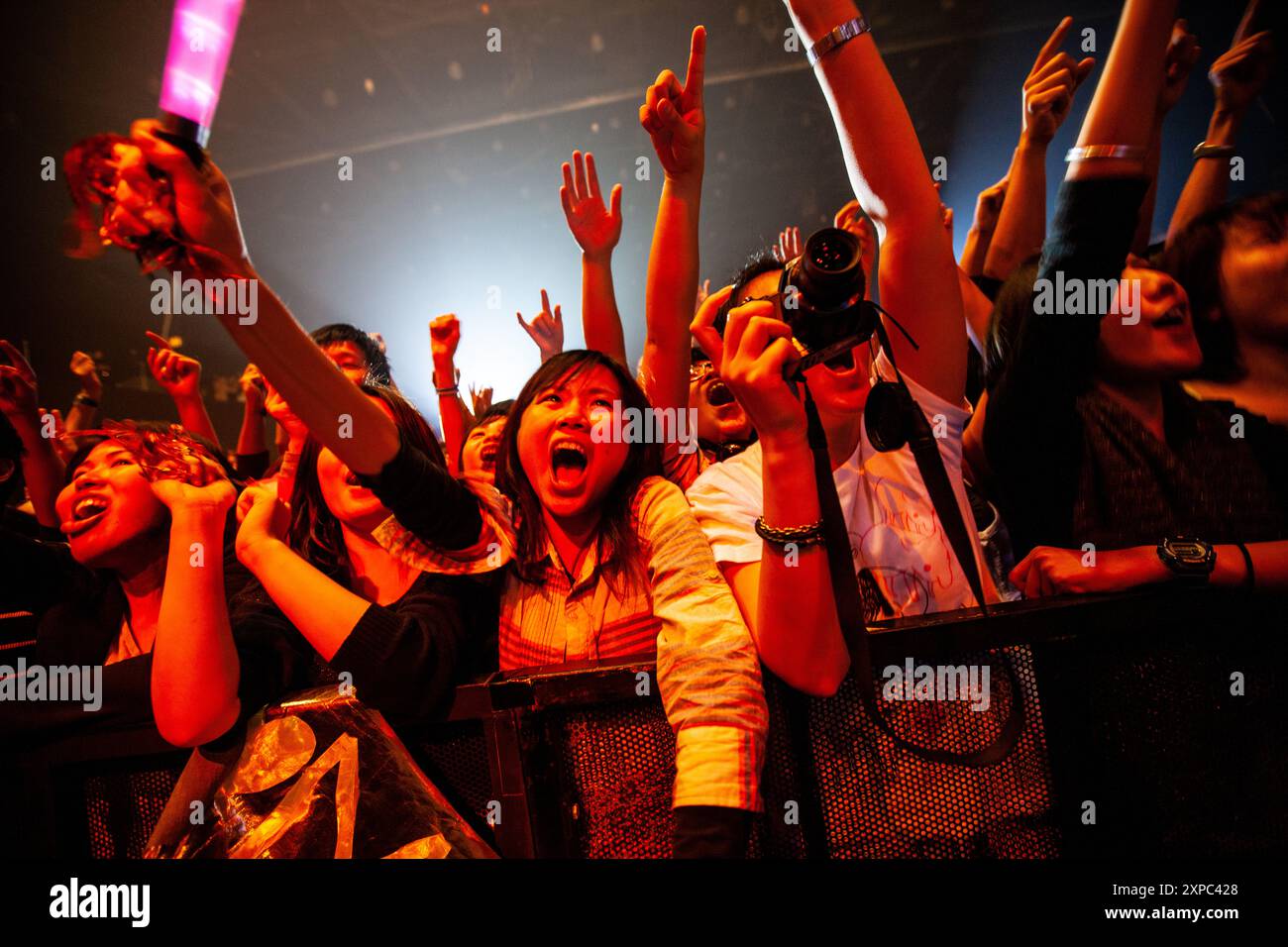Asian pop fans at Mika concerts Stock Photo - Alamy