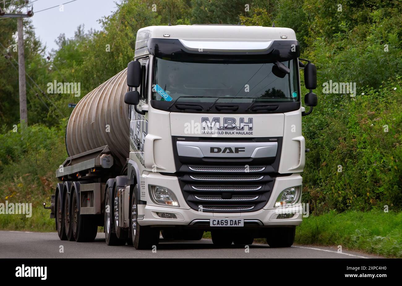 Whittlebury,Norhants,UK - Aug 4th 2024. 2019 white DAF Trucks XF 480 ...
