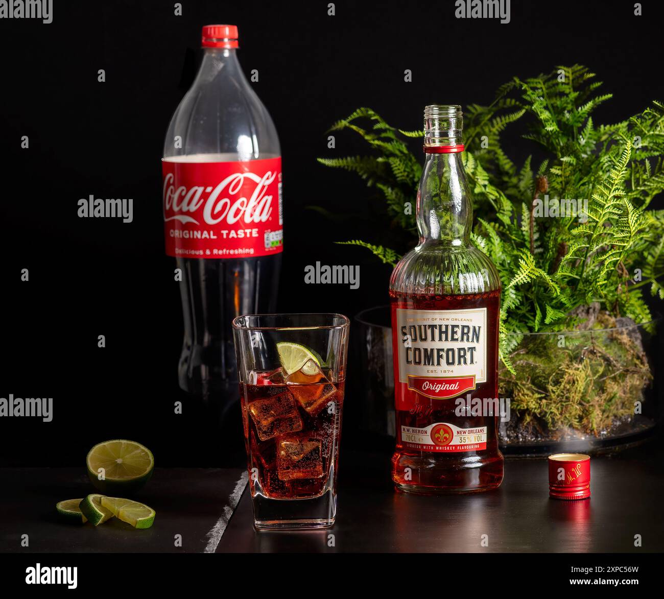 Milton Keynes,UK - Aug 3rd 2024 - Southern Comfort and Coca-Cola ...