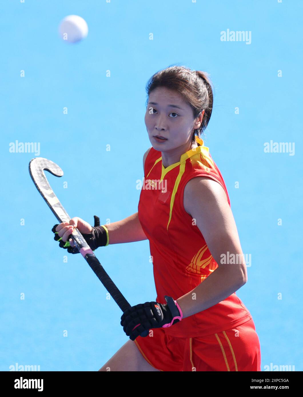 Paris, France. 5th Aug, 2024. Zhang Ying of team China competes during ...