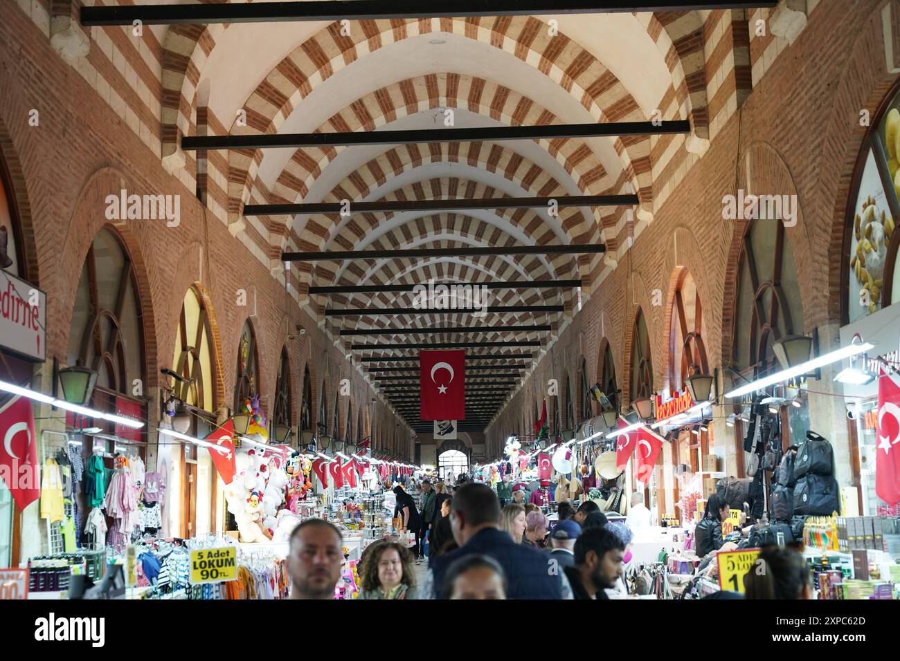 EDIRNE, TURKIYE - APRIL 07, 2024: Edirne Ali Pasa Bazaar in Turkiye ...