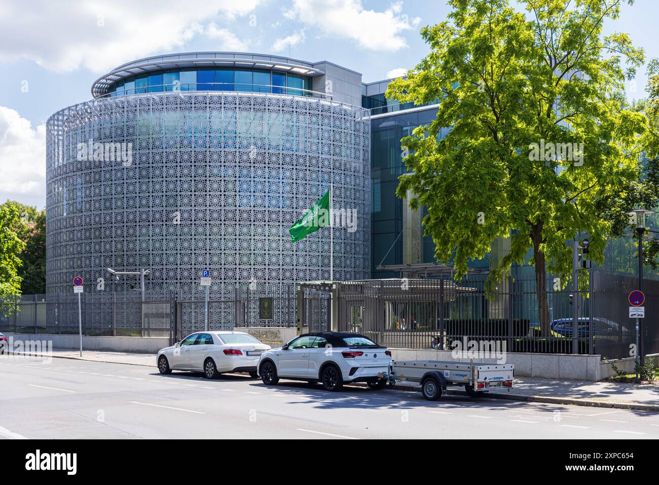 BERLIN, GERMANY, AUGUST 3, 2024, Modern architecture of the Embassy of ...