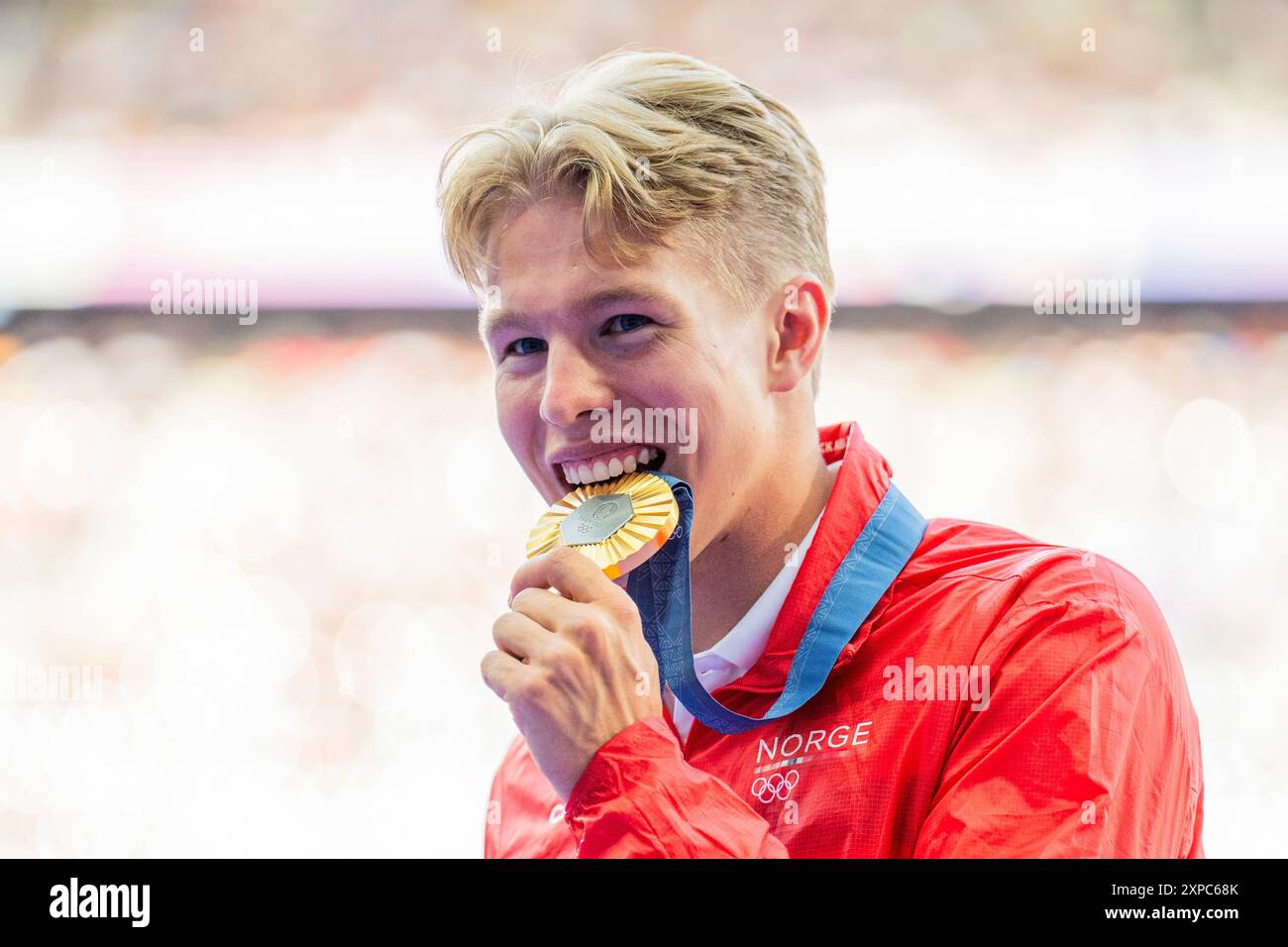 Paris, France 20240804. Markus Rooth is awarded the gold medal in ...