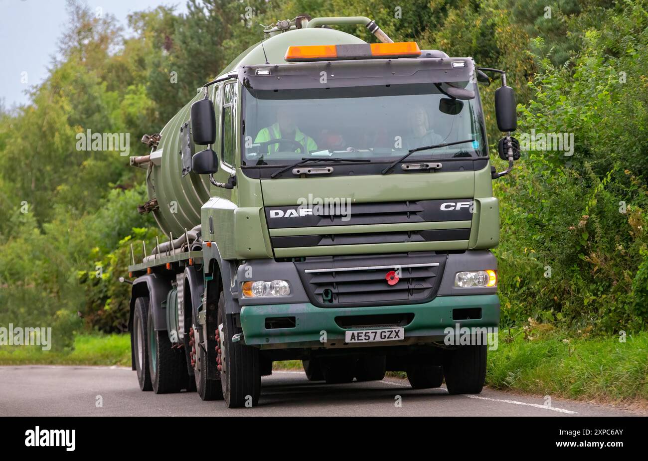 Whittlebury,Norhants,UK - Aug 4th 2024. 2008 green DAF Trucks CF FAD CF ...