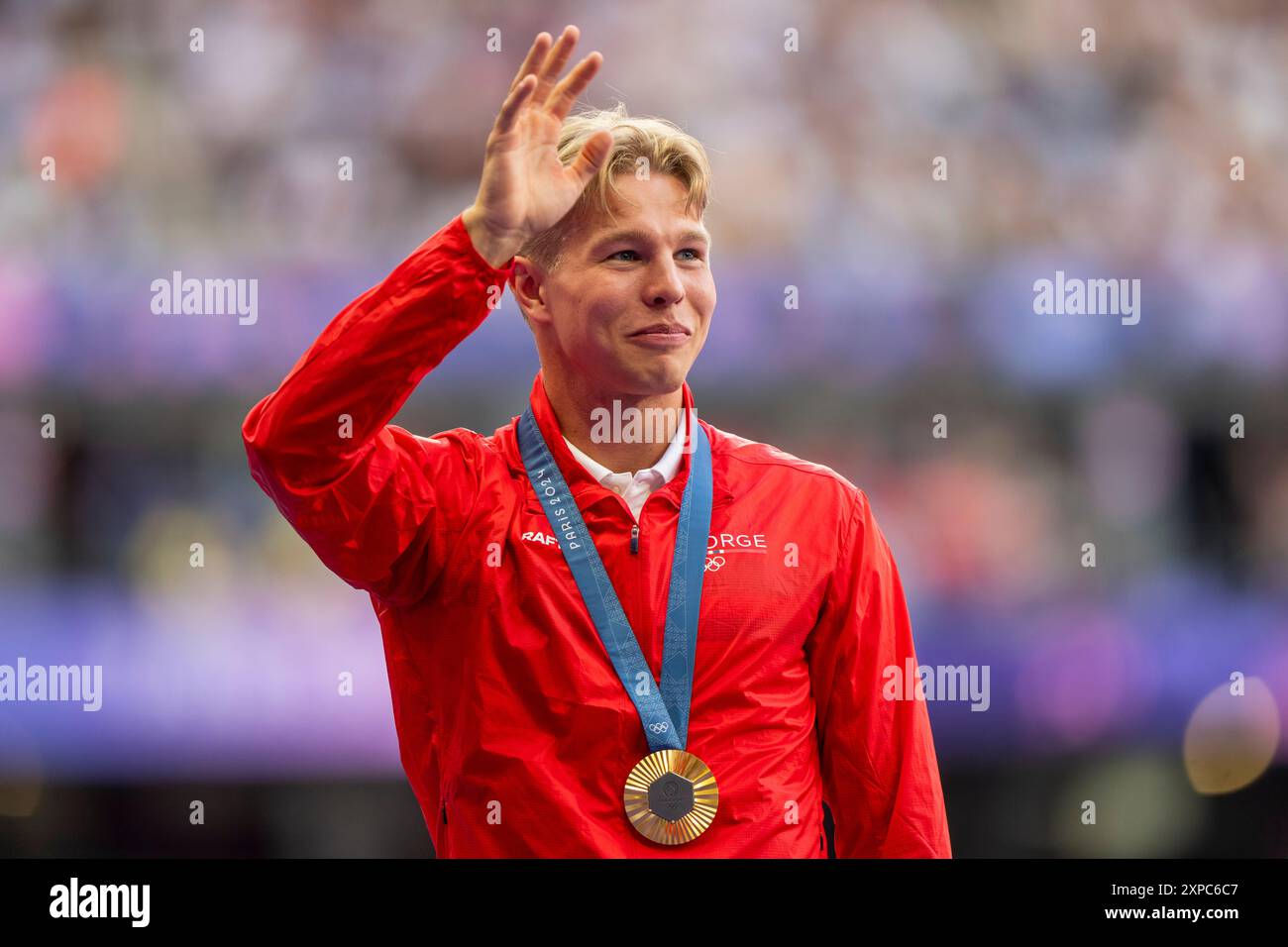 Paris, France 20240804. Markus Rooth is awarded the gold medal in ...