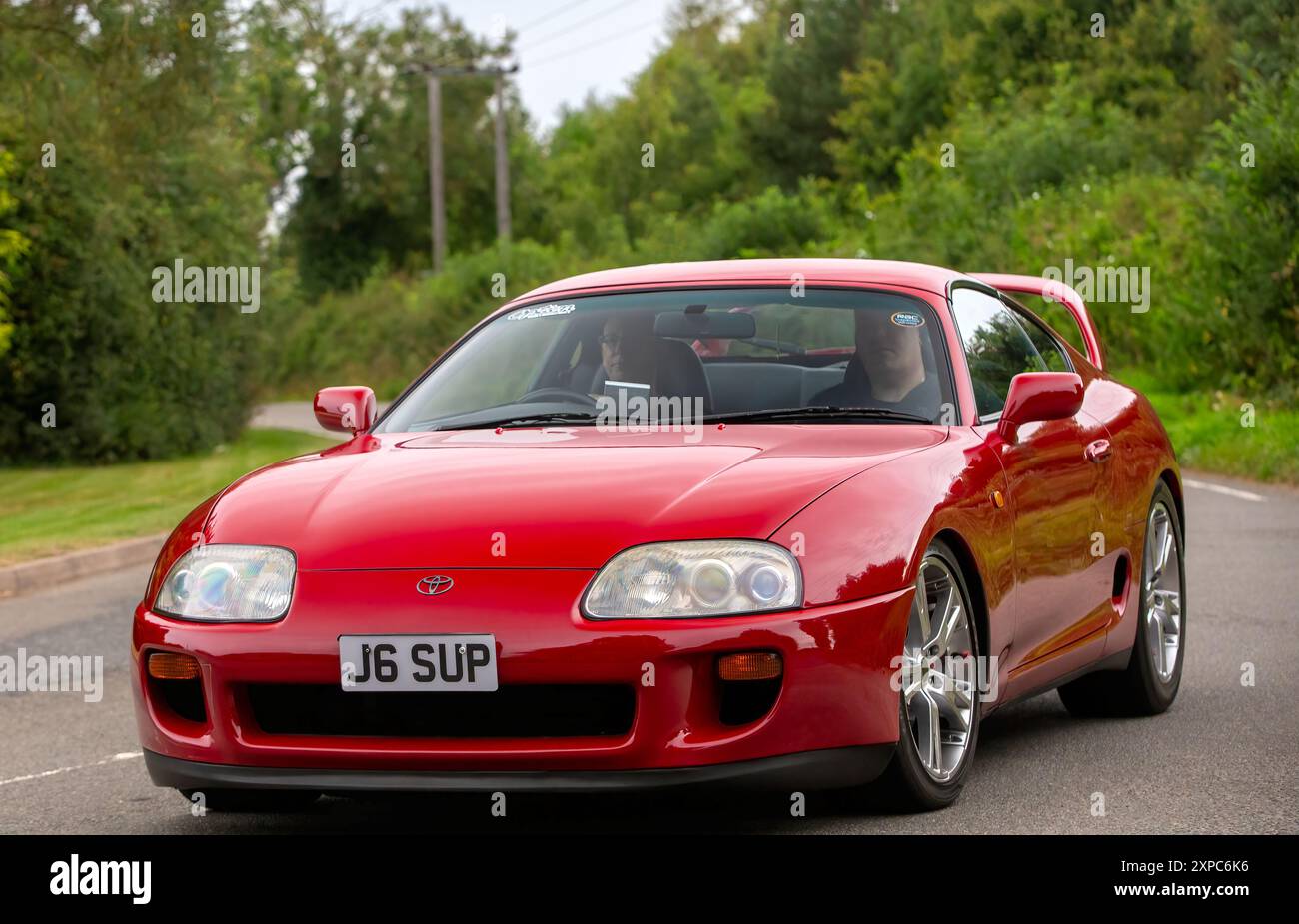 Whittlebury,Norhants,UK - Aug 4th 2024. 1993 red Toyota Supra classic ...