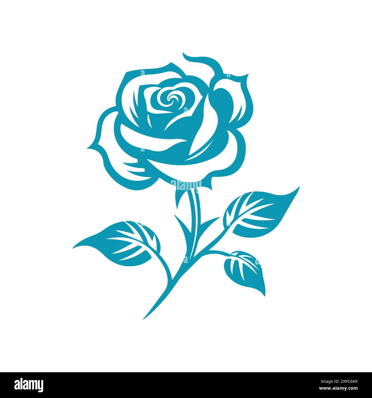 Beautiful shape rose Stock Vector Images - Alamy
