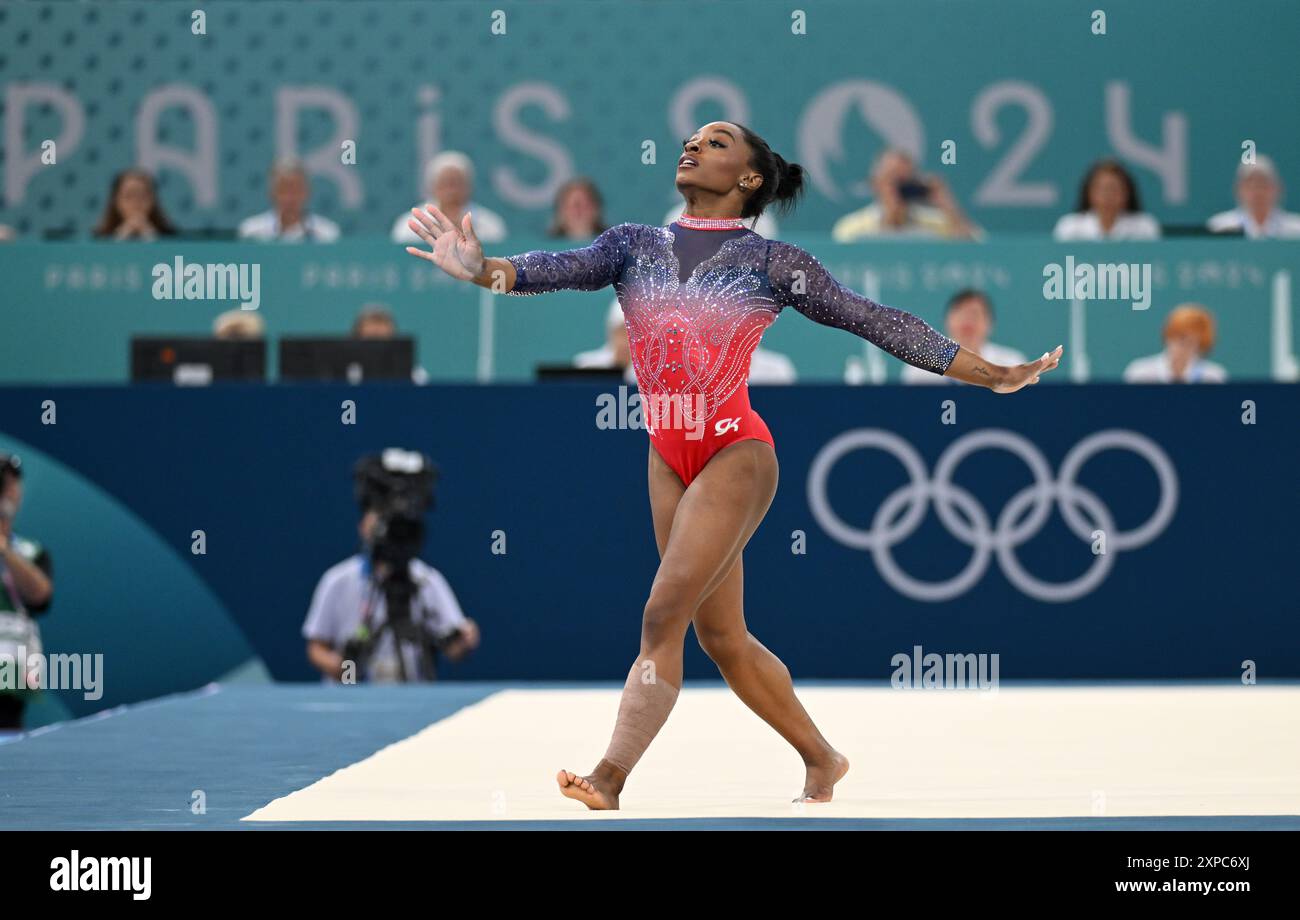 Paris, France. 05th Aug, 2024. Olympics, Paris 2024, gymnastics, floor ...