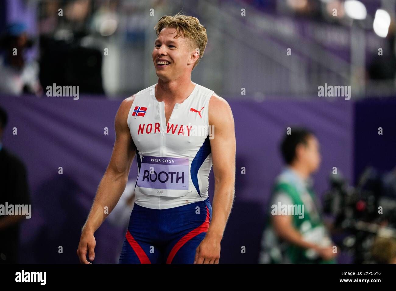Paris, France 20240803. Markus Rooth after running the 1500m decathlon ...