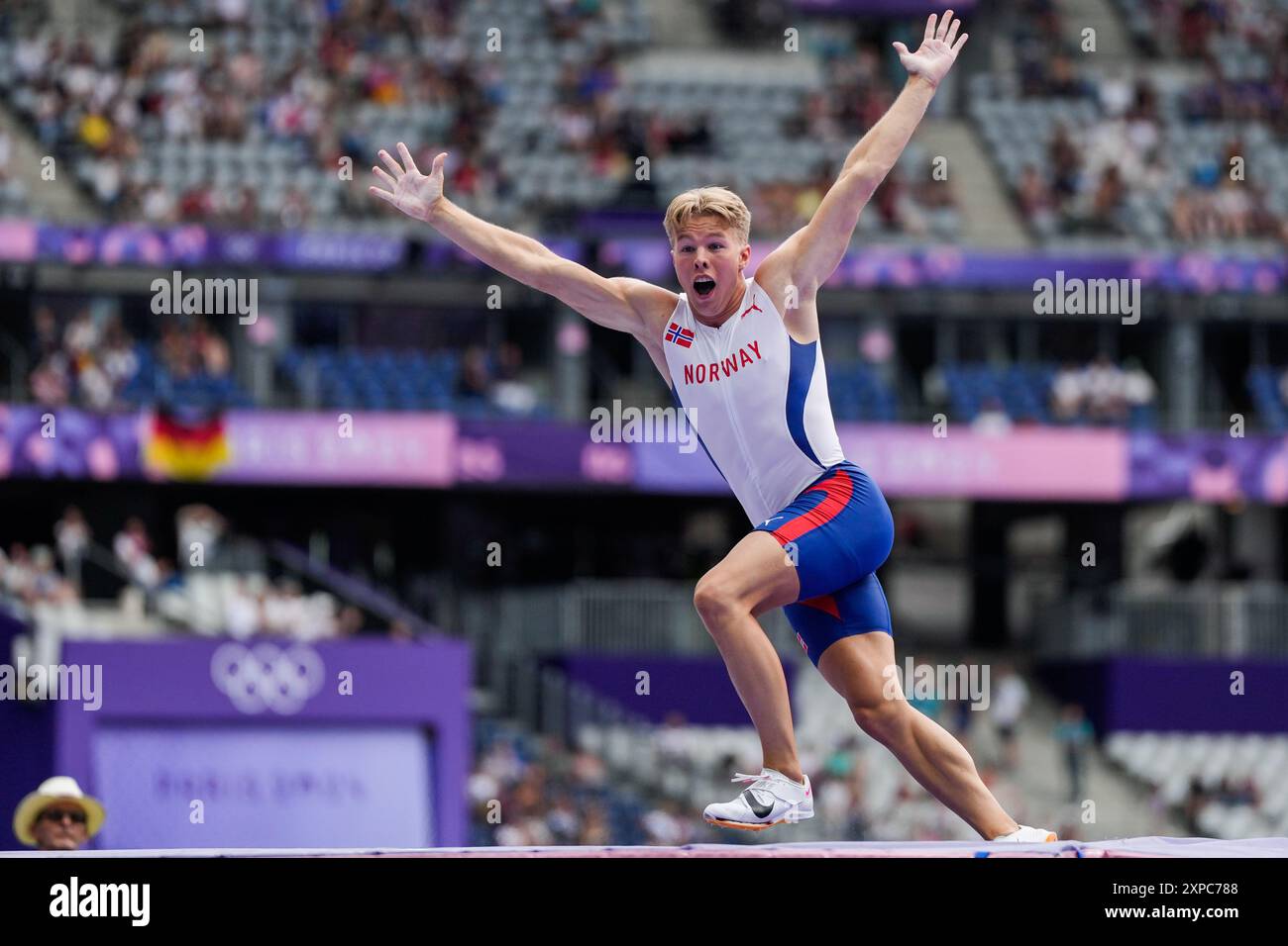 Paris, France 20240803. Markus Rooth competes in the pole vault ...