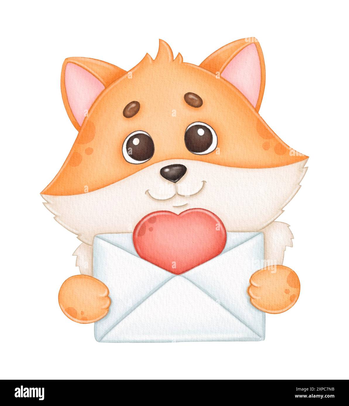 Cartoon envelope valentine heart hi-res stock photography and images ...
