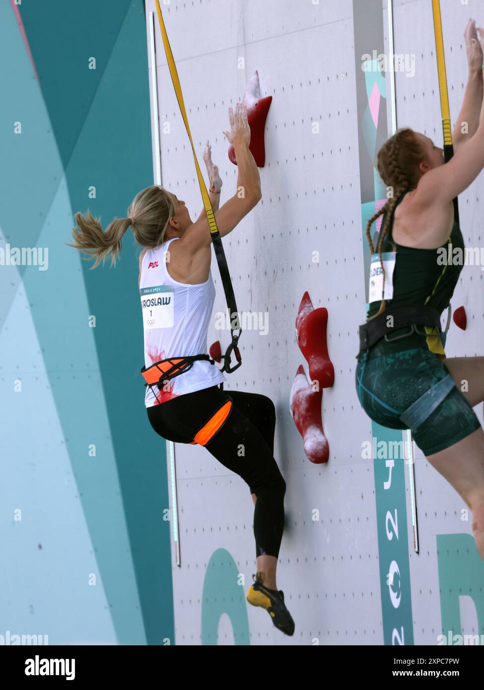 5th August 2024, Paris, France - Paris Olympics: Women’s Speed Climbing ...