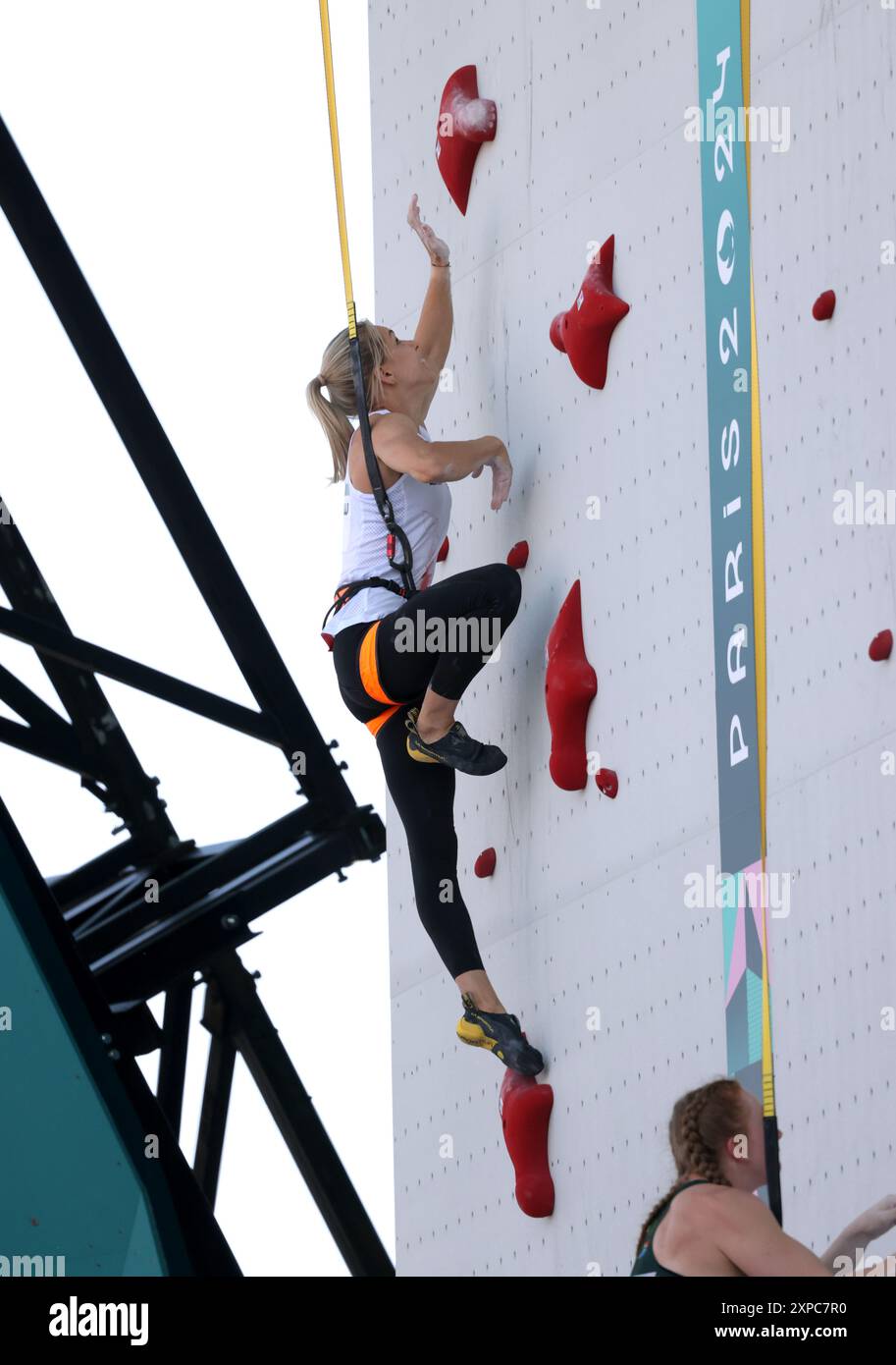 Paris, France. 5th Aug, 2024. Paris Olympics: Women's Speed Climbing ...