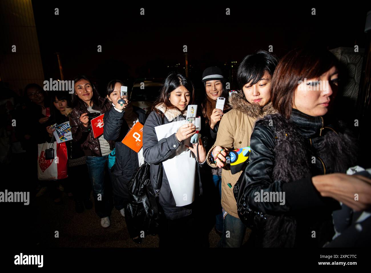 Asian pop fans at Mika concerts Stock Photo - Alamy