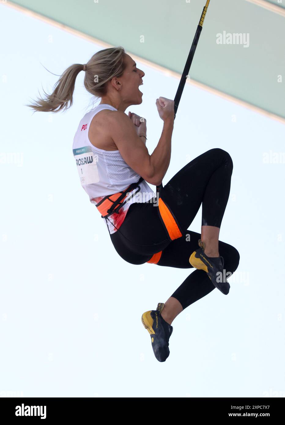 Paris, France. 5th Aug, 2024. Paris Olympics: Women's Speed Climbing ...