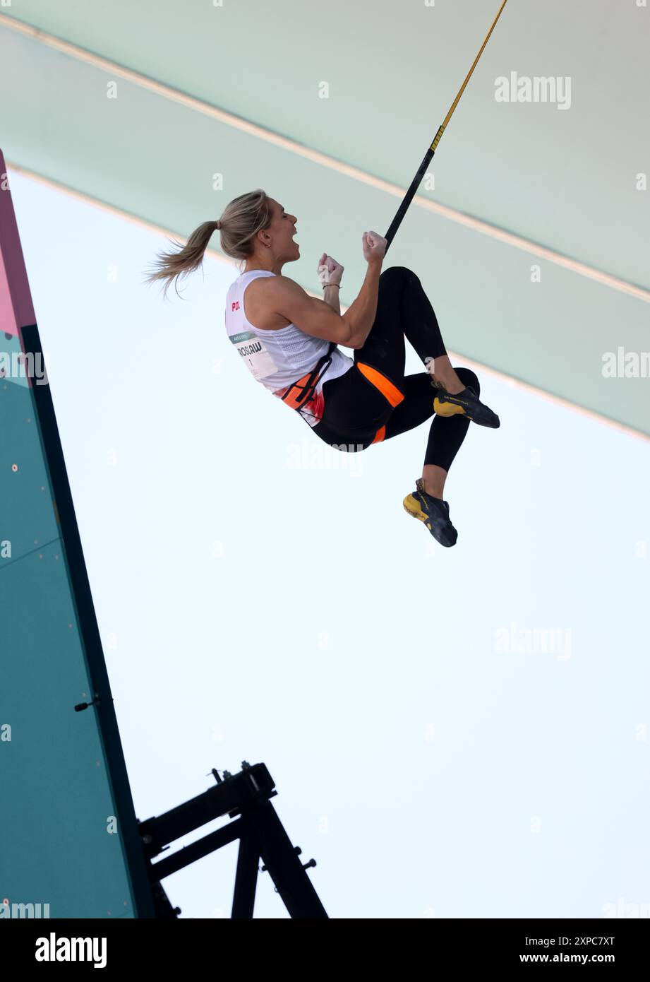 5th August 2024, Paris, France - Paris Olympics: Women’s Speed Climbing ...