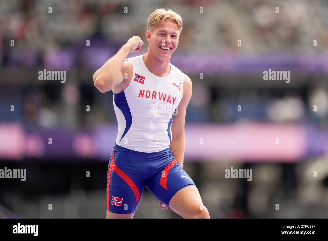 Paris, France 20240803. Markus Rooth competes in the pole vault ...
