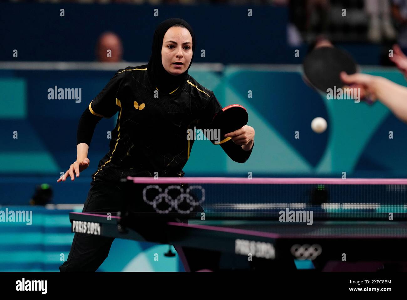 Egypt's Dina Meshref plays against China's Sun Yingsha during a women's ...