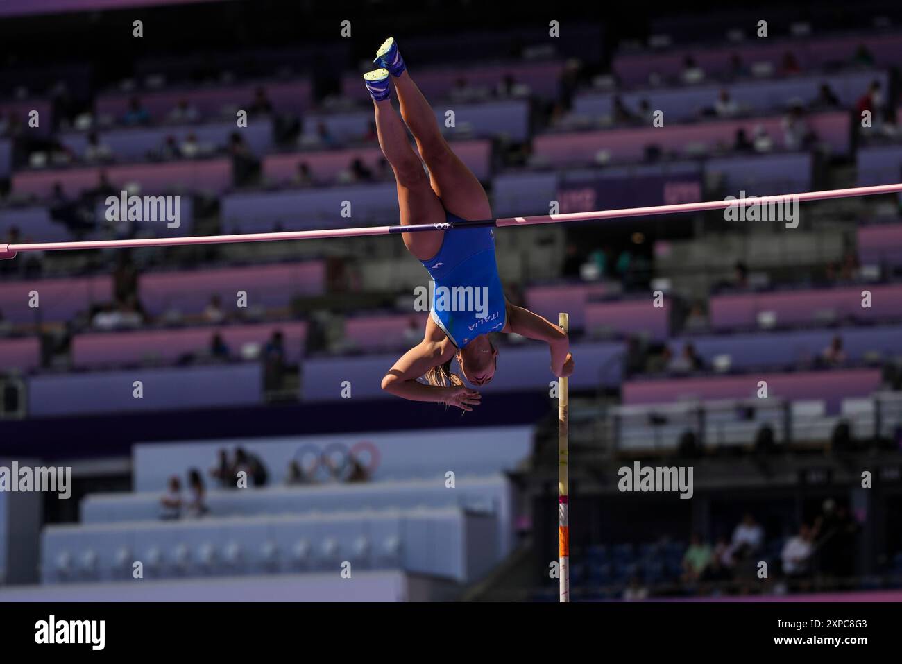 Elisa Molinarolo of Italy competes during Women's Pole Vault ...